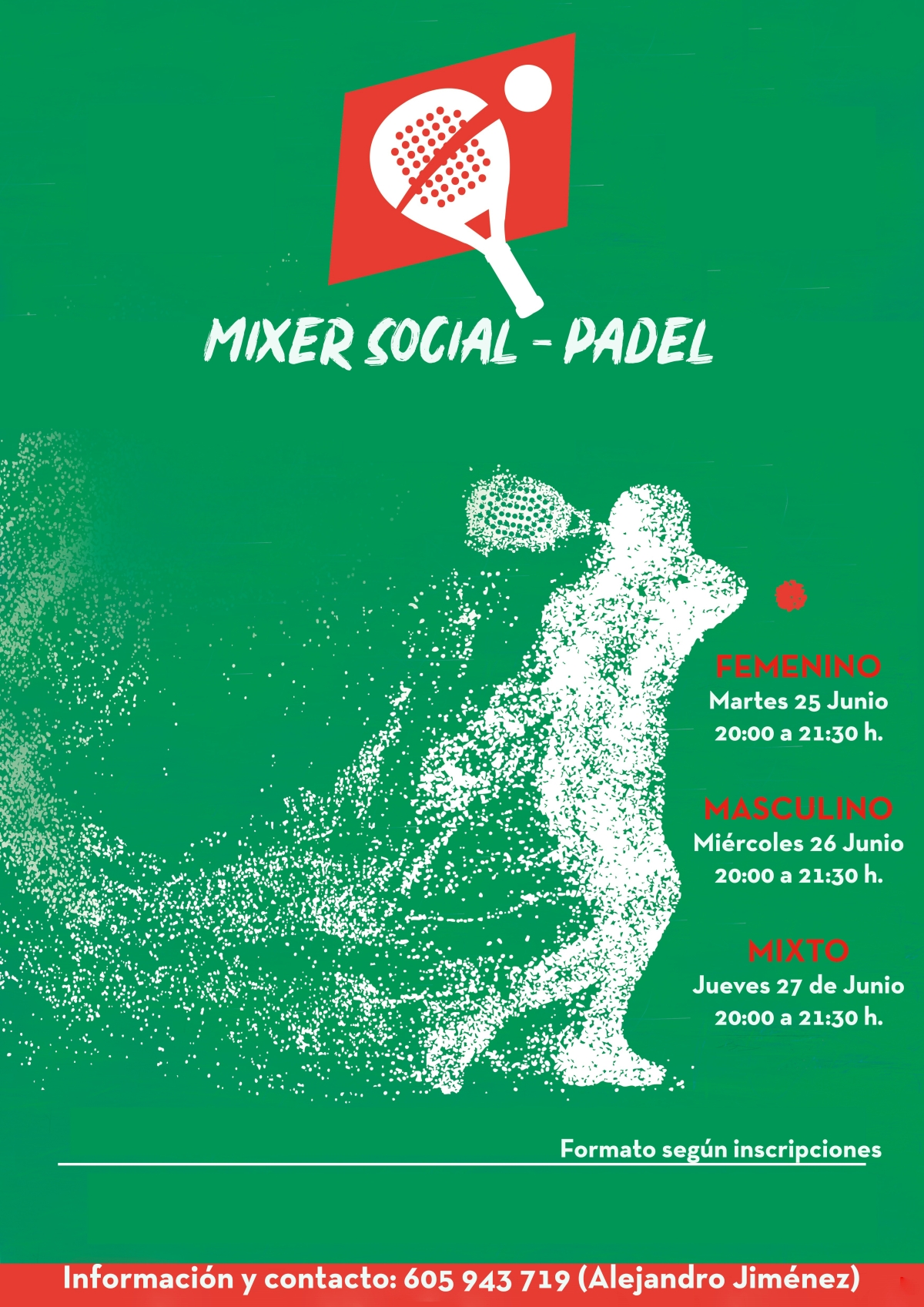 Mixer social de pádel para adultos - Club Náutico Sevilla