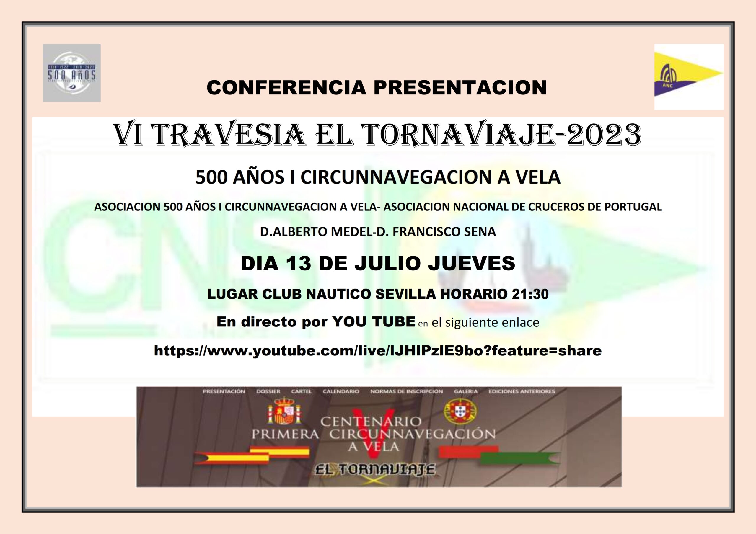 Conferencia/presentación de la VI Travesía el Tornaviaje 2023 - V ...