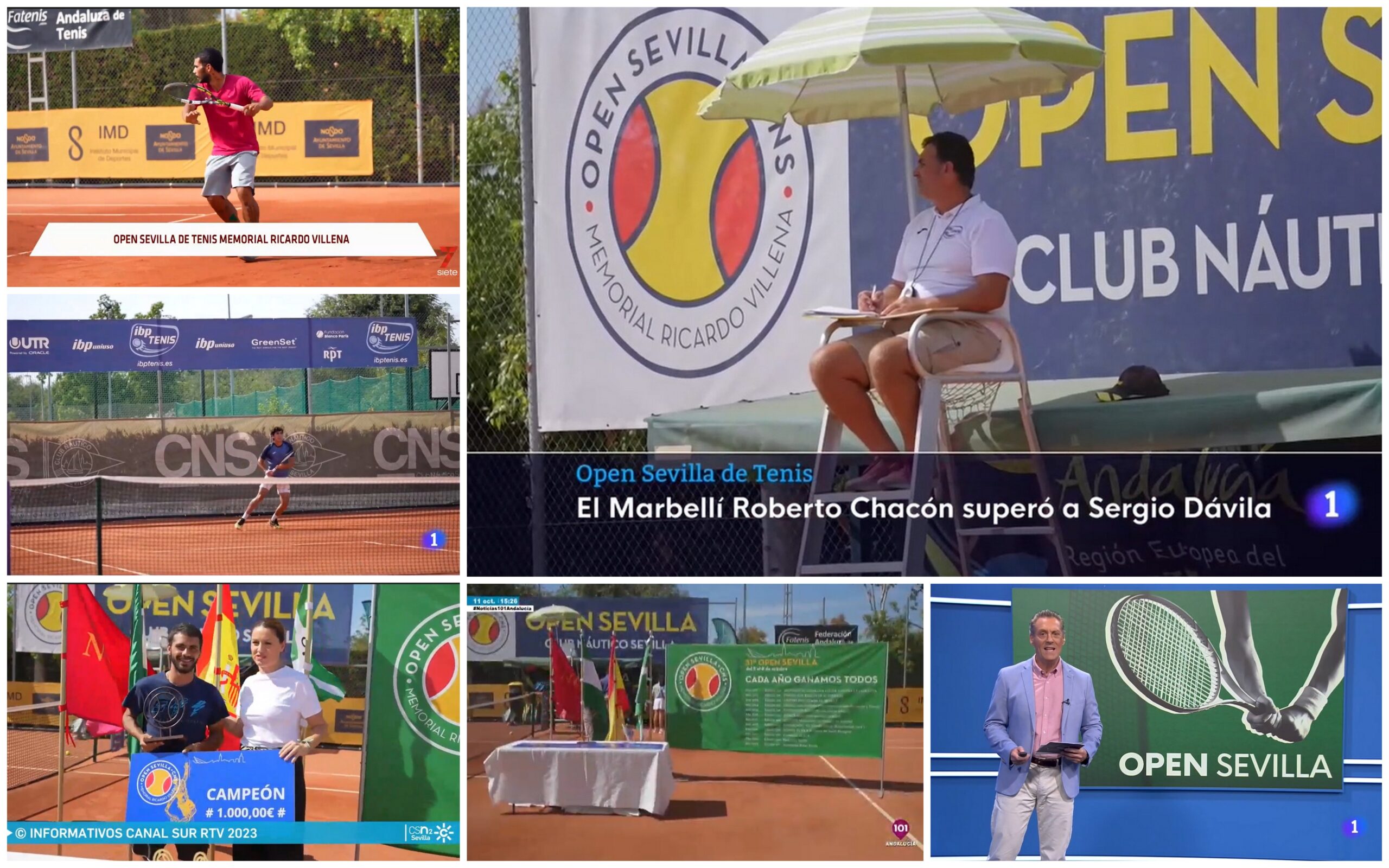 El Open Sevilla de tenis Memorial Ricardo Villena, en los medios - Club Náutico Sevilla